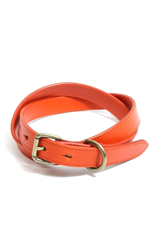 RE.ACT/BUTTERO LEATHER Narrow Belt-Orange – redtriangle